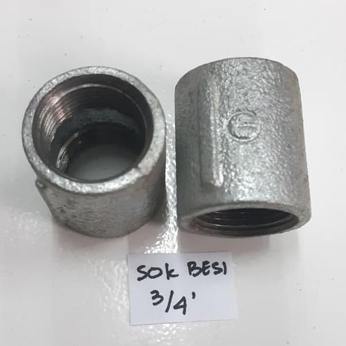 Jual Sok Besi 3/4" IN Drat Dalam Galunggung (G Brand) / Galvanis Socket ...