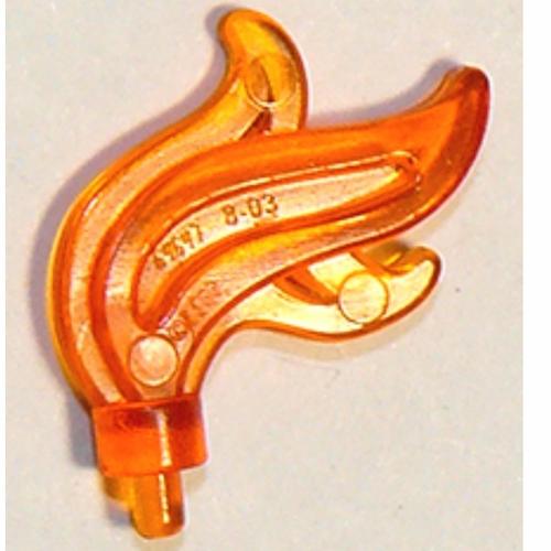 Jual Lego Part 64647 Trans Orange minifigure plume feather triple ...