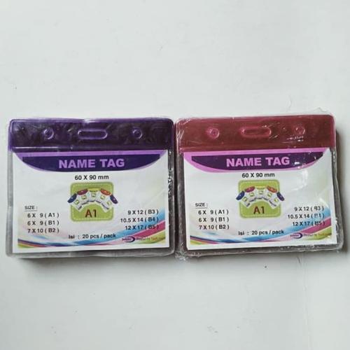 Jual Plastik ID / Name Tag / Panitia A1 warna ( 1 pack isi 20 ) - Kota ...