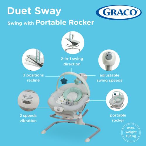 Promo Graco Duet Sway Swing with portable rocker-Lilo 2036293 - Kota ...
