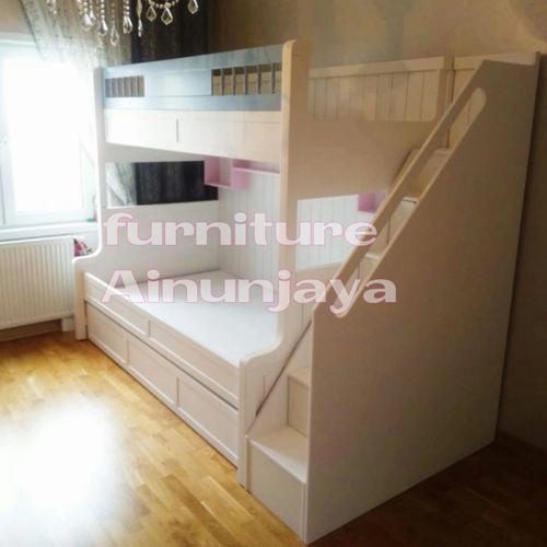 Jual dipan tempat tidur tingkat Queen size 120x200.3 bed warna bisa ...