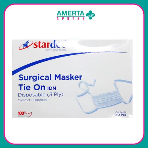 Jual Masker Tie One/Tali Surgical Mask 3 Ply Stardec @50 Plc - Jakarta ...