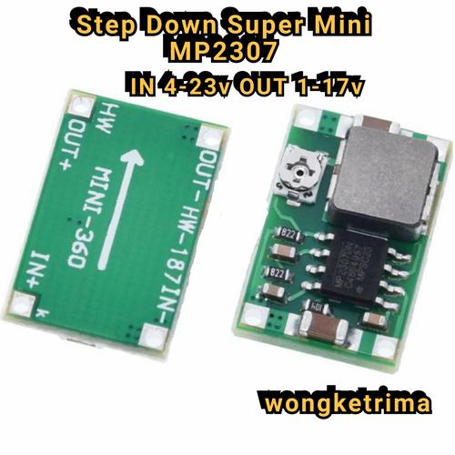 Jual Step Down Super Mini 360 MP2307 DC Buck Regulator LM2596 Kecil ...