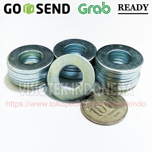 Jual Ring Baud / Ring Plat Putih M12 (1/2") tebal - Kota Bekasi ...