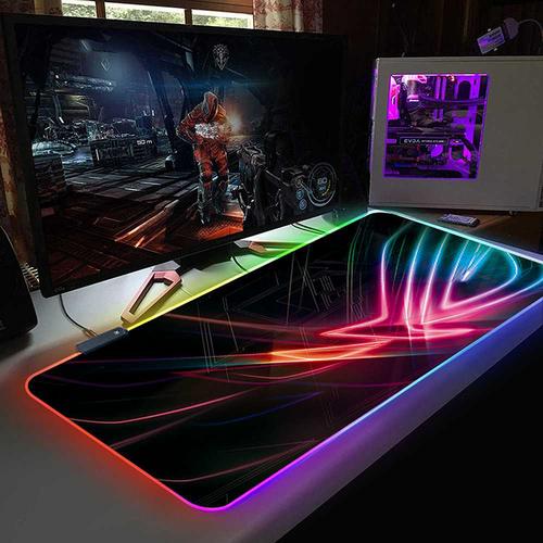 Jual Mouse Pad Gaming RGB Logo Asus ROG 800*300mm Mousepad Besar RGB ...