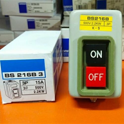 Jual Gambar Power Push Button BS230B / BS-230B Model ON-OFF 30A/3.7kW ...