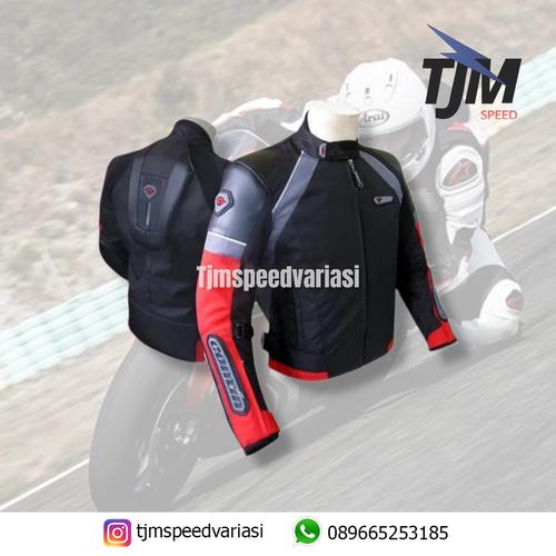Jual Jaket Touring Turing Contin Lunatic Black Red Size M - Kota Malang ...