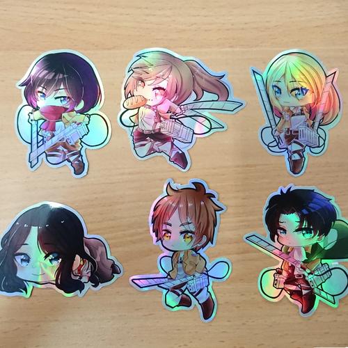 Jual Stiker Anime Shingeki No Kyojin Hologram - Sticker Anime AOT ...