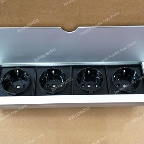 Jual Faceplate outlet meja 4 Power warna hitam - Jakarta Pusat ...