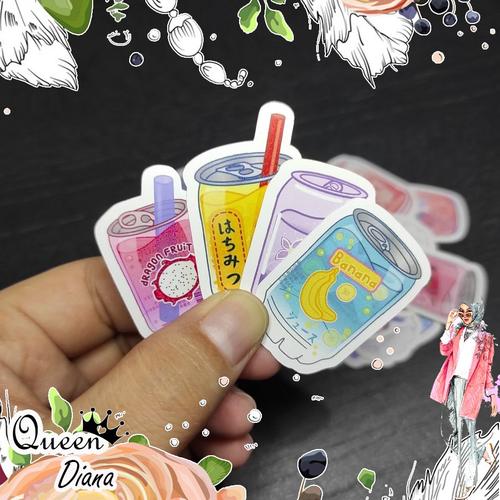 Jual 34pcs stiker kertas kaleng stiker glossy gambar kaleng aesthetic ...