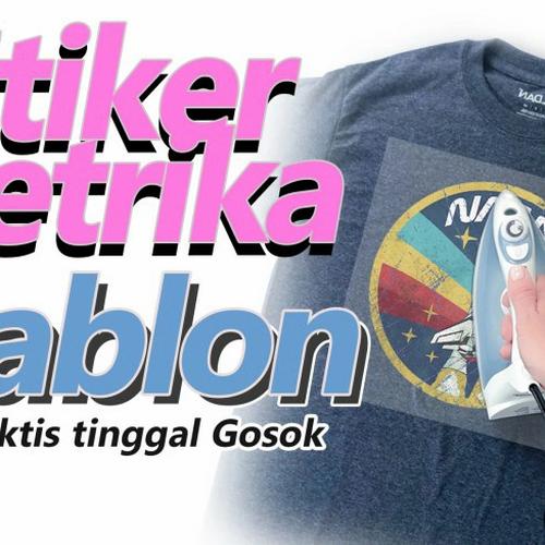 Jual Sablon Setrika Stiker Sablon Kaos Custom - A5 20x15cm - Kota ...