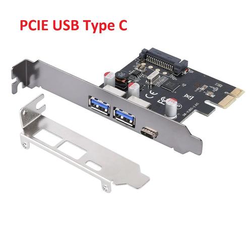 Jual PCIE USB Type C USB 3.0 PCI Express USB Card USB 3.1 Expansion ...