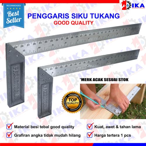 Jual Siku tukang 12 inch / alat garis ukur / penggaris besi bangunan ...