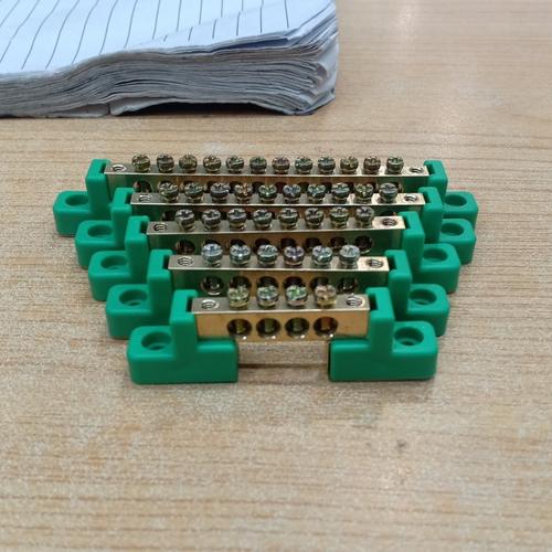 Jual Terminal Block Grounding T001-0812/10 10 POLE M5 Gronding MERK ...