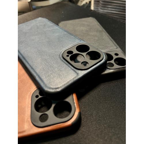 Jual Luxury Leather Case iPhone 13 Pro Max Case iPhone 13 Pro - Black ...