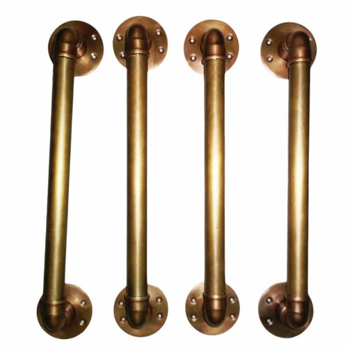 Jual Antique pipe brass door pull / handle pintu kuningan motif pipa ...