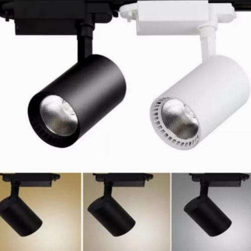 Jual lampu spotlight rell track 10w 20w 30w lampu rell track lampu cafe ...