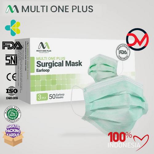 Jual Masker Multi One Plus Surgical 3ply / Masker Medis Kemenkes MOP ...