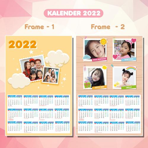 Jual Cetak Kalender 2022 Custom Dinding A3 - AC 190 Gr, Frame 01 ...