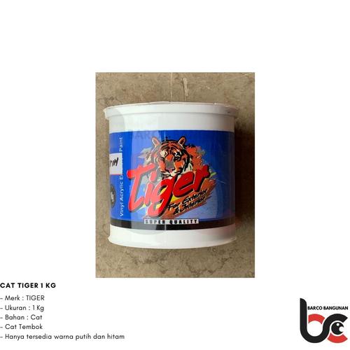 Jual Cat Tiger 1 Kg Hitam dan Putih - Kab. Bogor - Barco Bangunan ...