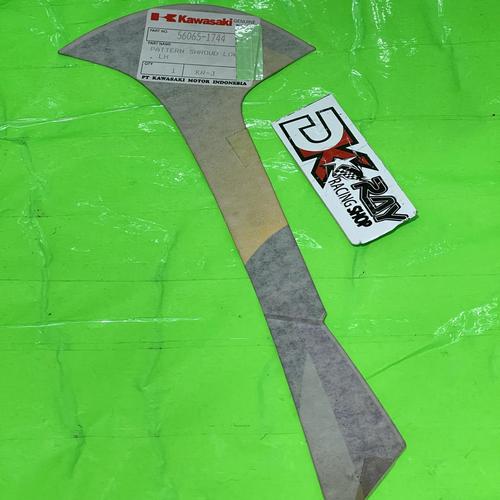 Jual Stiker striping sticker shroud kiri ninja kis Silver 2000 - Kab ...