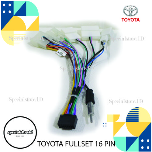 Jual Kabel Socket Headunit Toyota + Socket Antena USB OEM Toyota - Kab ...