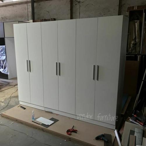 Jual Wardrobe Lemari Pakaian Minimalis HPL Industrial Vendor Furniture ...