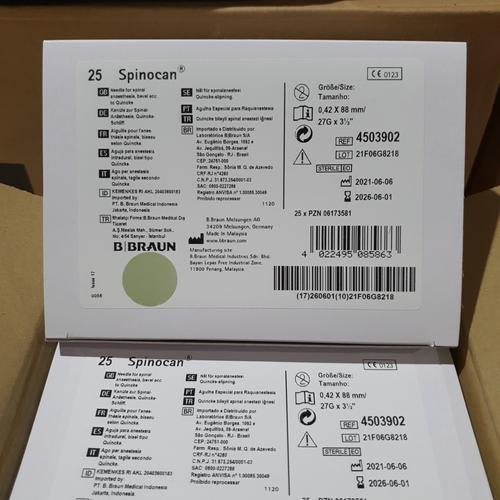 Jual SPINOCAN 27 G B BRAUN / JARUM SPINAL 27 G BBRAUN / SPINAL NEEDLE ...