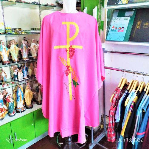 Jual Jubah Imam/Kasula Pastor/Kasula Imam Katolik 008C Salib Anggur ...