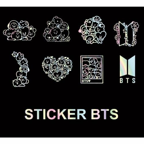 Jual Cutting Stiker Sticker Timbul BTS Hologram - Variasi 6, Hologram ...