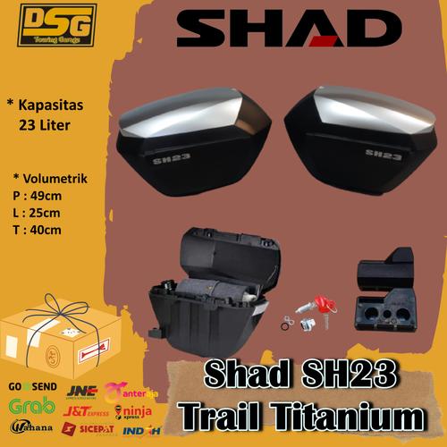 Jual Sidebox Box Shad SH23 Trail Titanium Side Box Box Samping Shad SH ...