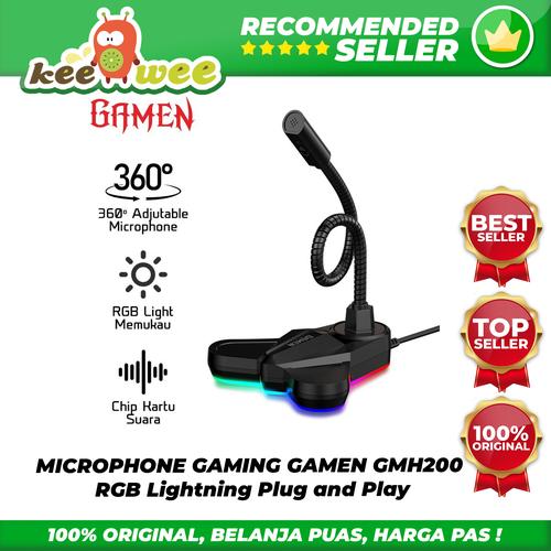 Jual MICROPHONE GAMEN GMH200 RGB Lightning Plug and Play - Kota Malang ... Jual MICROPHONE GAMEN GMH200 RGB Lightning Plug and Play - Kota Malang ...