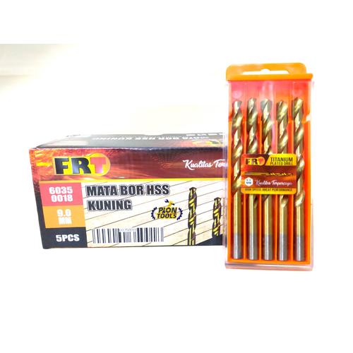 Jual FRT MATA BOR BESI 9 mm Besi Kuning Titanium Plated Drill - Kota ...