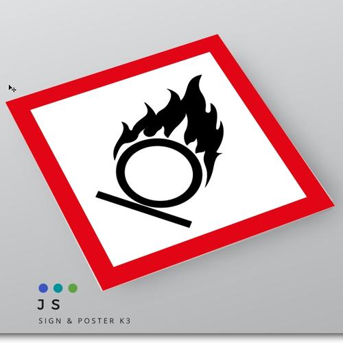 Jual STICKER LABEL MATERIAL B3 - PENGOKSIDASI - S (10x10cm) - Kab ...