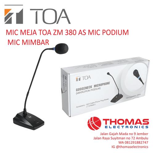 Jual MIC MEJA TOA ZM 380 AS MIC PODIUM MIC MIMBAR GARANSI RESMI - Kab ...