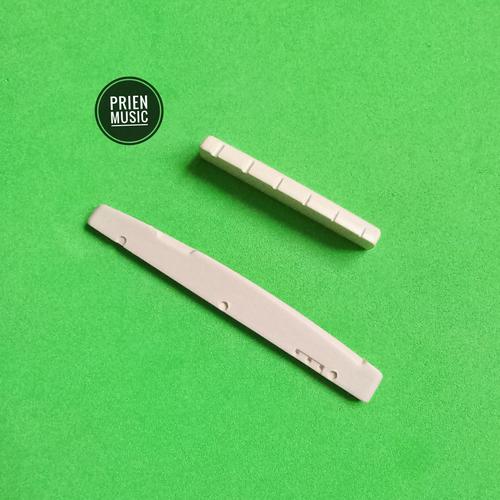 Jual saddle bridge dan nut gitar akustik material keramik graphite ...