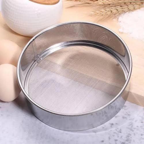 Jual SARINGAN AYAKAN TEPUNG GULA BULAT STAINLESS 21 CM STRAINER WIRE ...