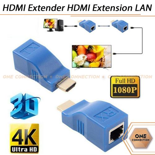Jual HDMI Extender HDMI Extension Kable LAN Ethernet 30M RJ45 Lan Cat5 ...