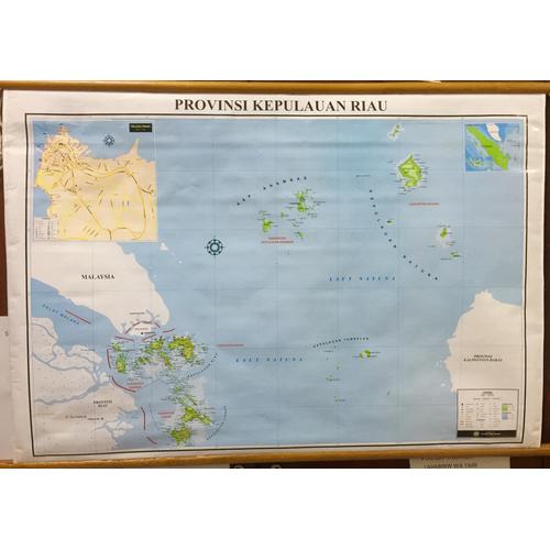 Jual Peta Kepulauan Riau peta dinding - Jakarta Barat - depomaps store ...