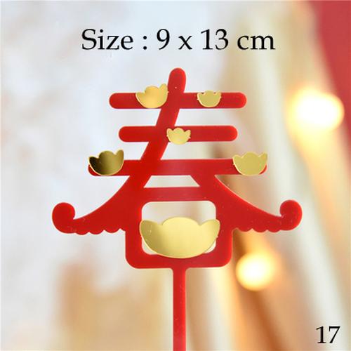 Jual Cake Topper Imlek 17 / Hiasan Topper Kue Imlek - Jakarta Utara ...
