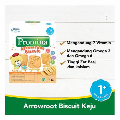 Jual Promina Arrowroot / Biskuit Untuk Anak / Cokelat / Keju 110 g ...