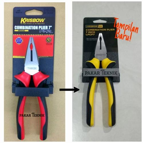 Jual Tang Kombinasi Merah / Combination Plier Red 7" Krisbow - Jakarta ...