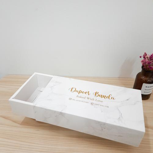 Jual Dus Kue/Box Kue/Kotak Kue brownies,Ogura,Model Sliding dengan logo ...