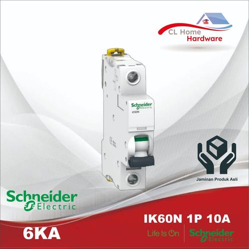 Jual MCB IK60N 1P 10A SCHNEIDER 1 Phase 10 Ampere 6kA - A9K27110 - Jakarta Barat - CL home ...