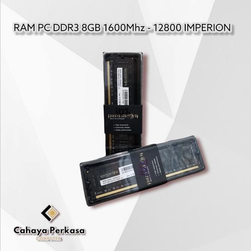 Jual RAM | Memory PC DDR3 8GB 1600Mhz - 12800 Merk Imperion | Garansi ...