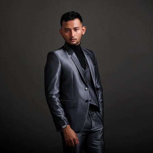 Jual Jas Celana Rompi Abu Tua Mengkilap High Quality - GOLDY OUTFIT - S ...