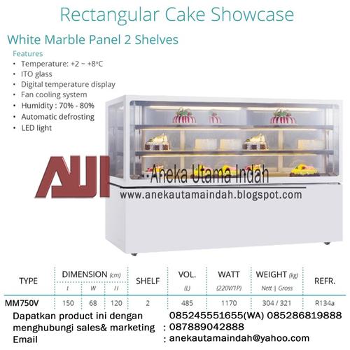 Jual GEA MM750V Pemajang Kue Bentuk Persegi White Marble Display Cake Kotak - Jakarta Timur ...