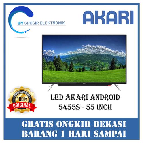 Jual AKARI TV 55" SMART ANDROID LED AT 5455S / AT-5455S / 55 INCH ...