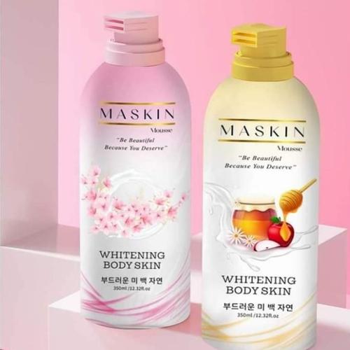 Jual Maskin mousse / Maskin whitening body shower - Cherry Blossom ...