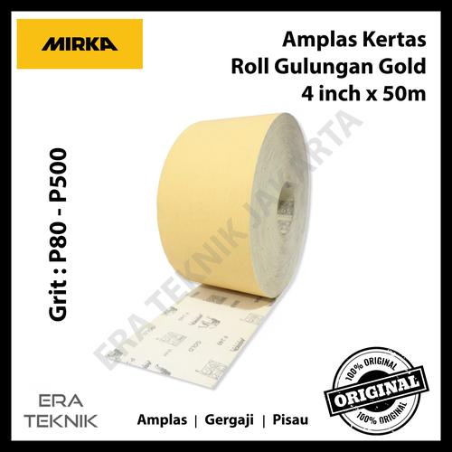 Promo Amplas Kertas Flexible Roll Gulungan Mirka Gold 4" X 50 M P 320 P 400 - P 320 - Jakarta ...